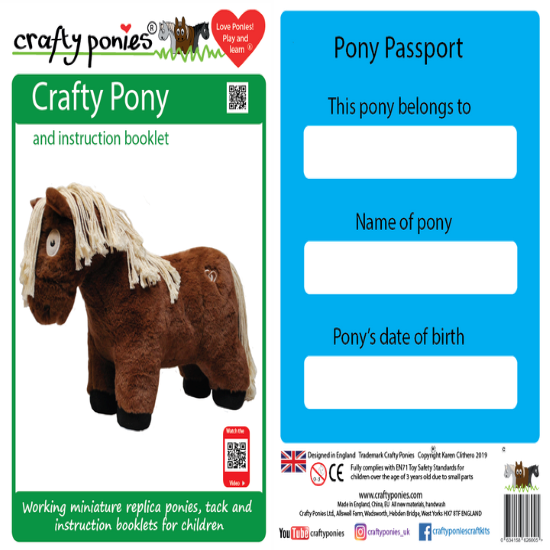 Crafty Ponies White Pony - HAPPA Direct