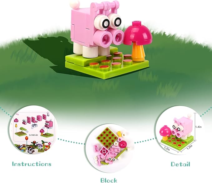 Mini Farm Brick Animals - HAPPA Direct