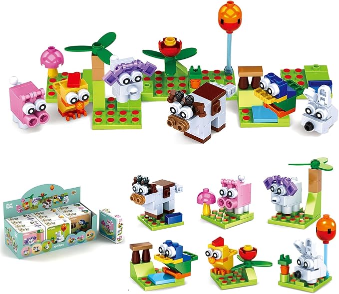 Minibokmal For Barn Mini Farm Brick Animals HAPPA Direct